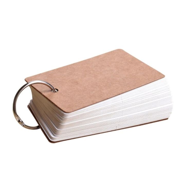 （Paper Postcard)Portable Blank Binder Note Pad Index Card Note Memo ...