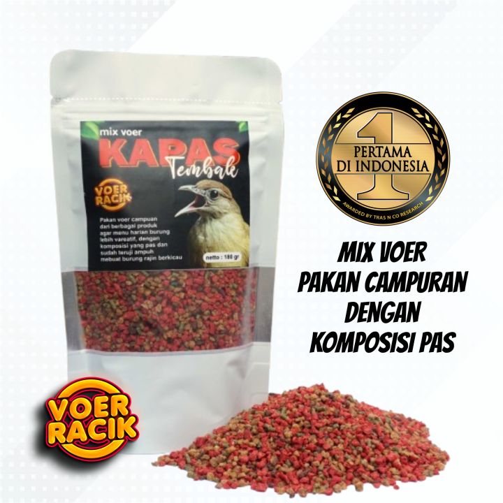 VOER KAPAS TEMBAK MAKANAN BURUNG KATEM MIX VOER RACIK KHUSUS TERBUKTI ...