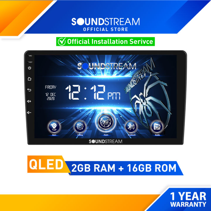 SOUNDSTREAM QLED Android 10 Car Player - 9"/10" (2+16GB) | Lazada