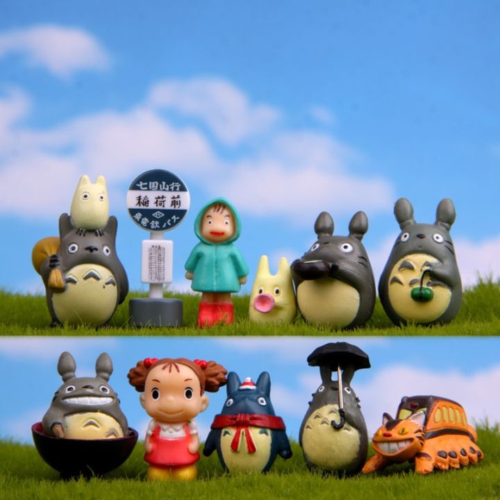 11pcs/set Studio Ghibli Neighbor Figures Totoro Family Figurines Anime ...