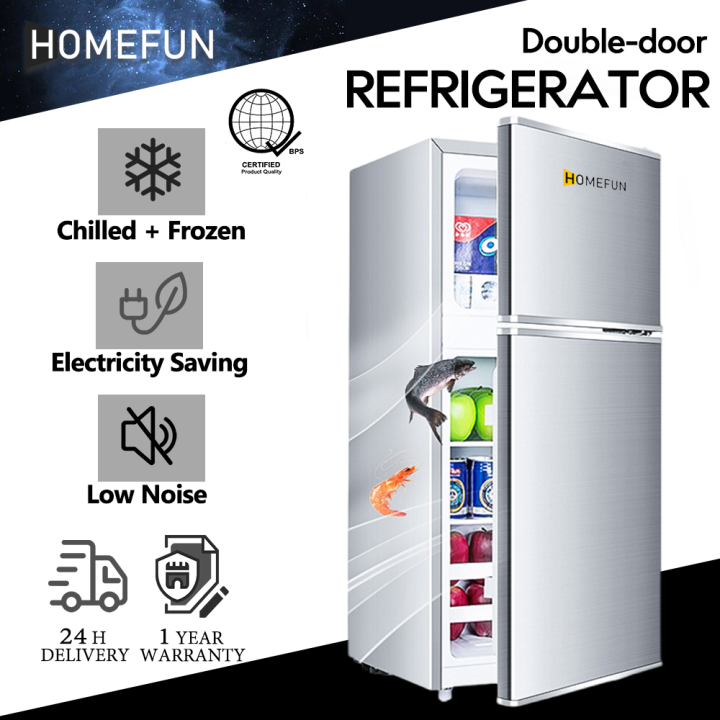 HOMEFUN Mini Refrigerator inverter Refrigerator With Freezer HD ...