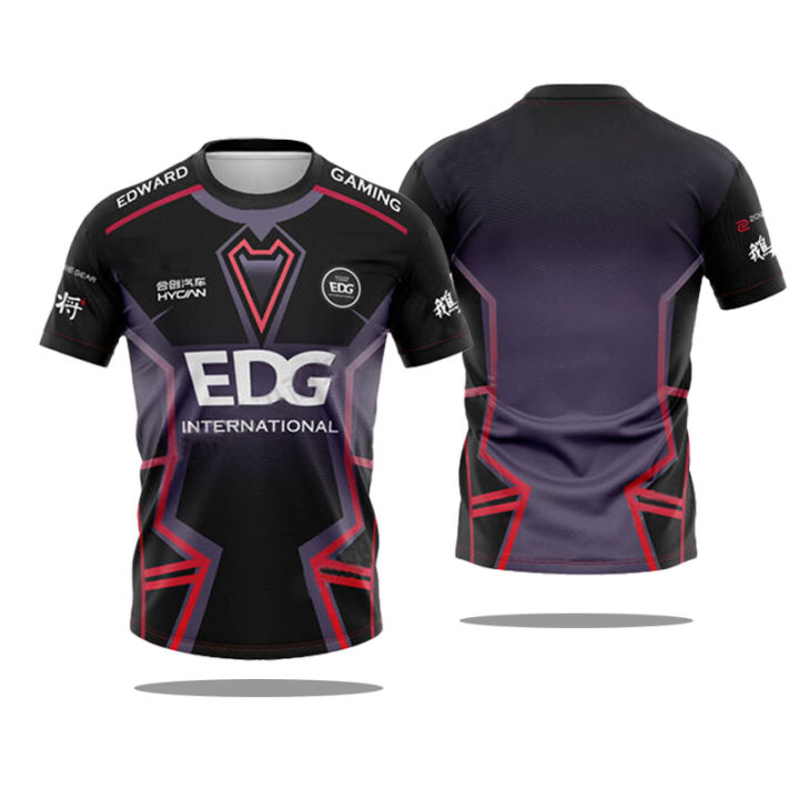 E-Sports VALORANT GAMES EDG Team Uniform เสื้อยืดผู้ชาย LPL LOL E ...