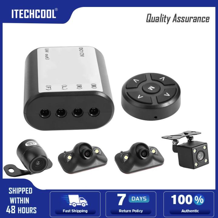 360 Degree Bird View System 4 Camera Panoramic Smart Car Parking Cam