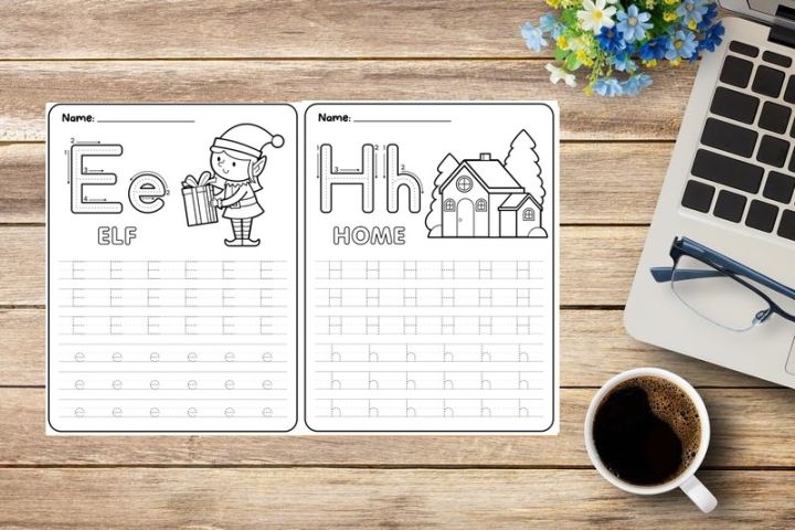 Clever Kids Girls Worksheet Alphabet ABC Capital and Small Letters ...