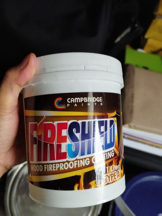 Campbridge Fire shield Wood Fireproofing Coating - 1L | Lazada PH