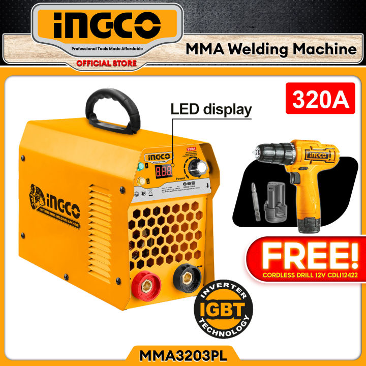INGCO Portable IGBT Inverter MMA ARC Welding Machine 315A MMA3152P ...