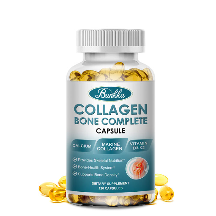 Collagen Bone Complete Capsules With Calcium and Vitamins for Skin ...
