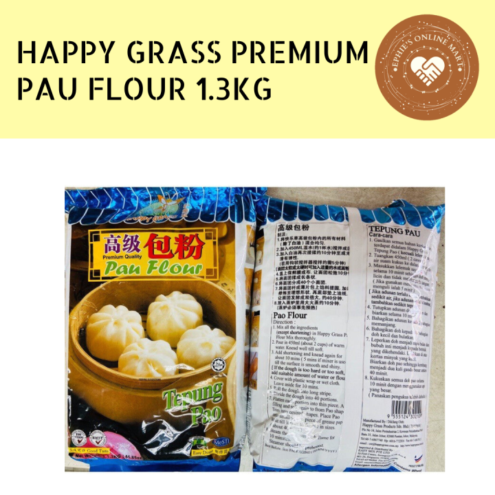 HAPPY GRASS Pao Premixed Flour 1.3kg | Lazada