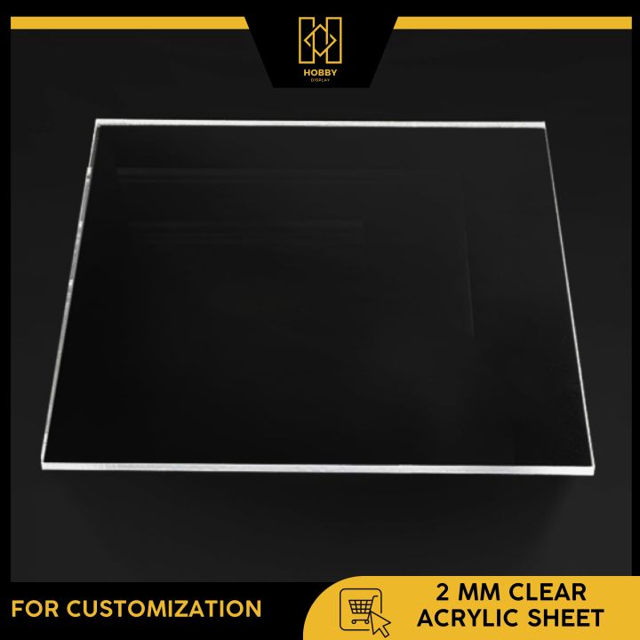 2MM CLEAR ACRYLIC SHEET (CUSTOM SIZE SECTION) | Lazada PH