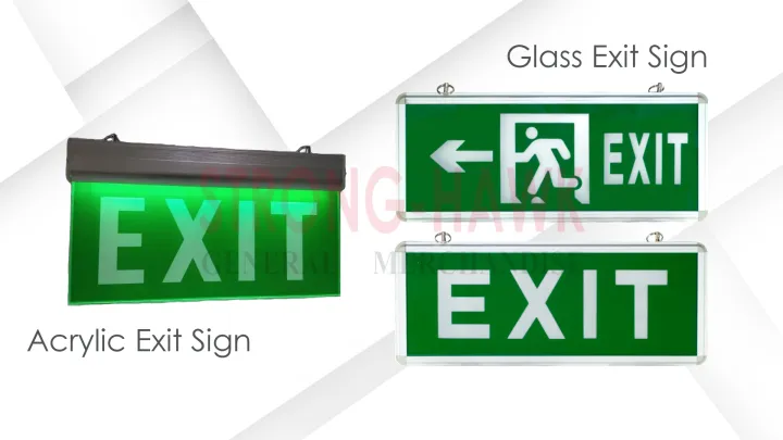 EXIT SIGN (ACRYLIC/GLASS) | Lazada PH
