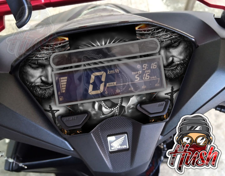 Honda click V2 full gauge sticker 2 layer sticker v2 with free 2 ...