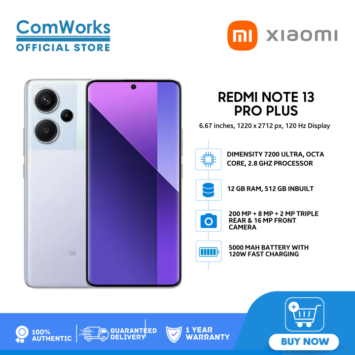 ComWorks Official Store | Xiaomi Redmi Note 13 Pro Plus 5G | 12GB 512GB ...