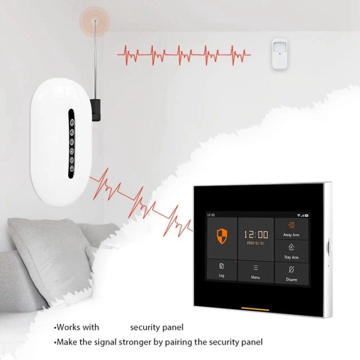 Repeater Wireless Extender 433MHz Long Range Booster Barrier-Free ...