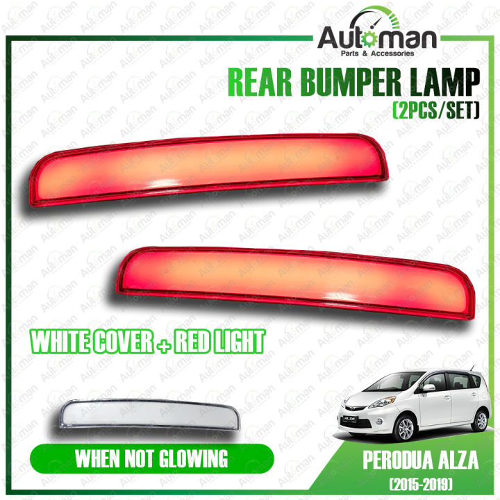 Perodua Alza 2015-2019 LED Rear Bumper Hi-Low LED Brake Lamp Light ...