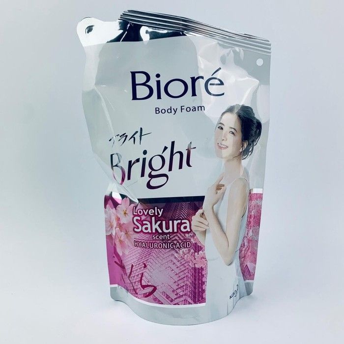 Sabun cair BIORE BRIGHT BODY FOAM aroma LOVELY SAKURA / BIORE GUARD 800 ...