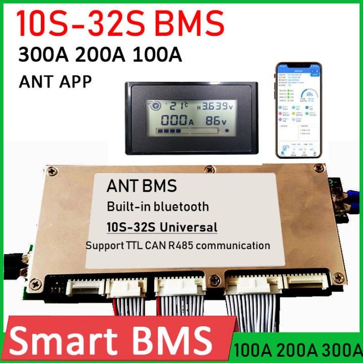 ANT BMS สมาร์ท8วินาที ~ 32วินาที300A 200A 100A แบตเตอรี่ลิเธียมคณะ ...