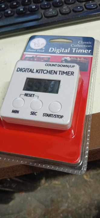 Smart Chef Stylish Cook Digital Kitchen Timer with Clip and Magnet ...