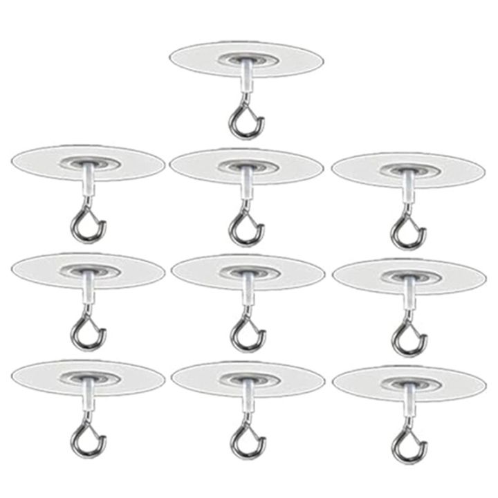 10Pcs Adhesive Ceiling Hooks for Popcorn Concrete Textured Ceiling Wall ...