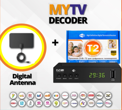 MY WholeSale MyTV Decoder DTV CHANNEL DVB T2 HDMI aerial Kotak RECORDER ...