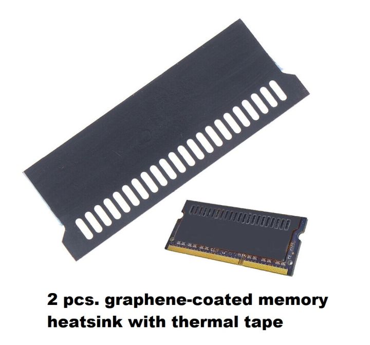 Graphene-Coated Copper Memory RAM Heatsink Kit, Copper Heat Sink, for Cooling Notebook Laptop ...