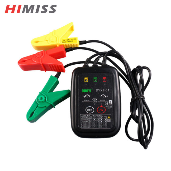 HIMISS 3 Phase Rotation Tester Non Contact DYXZ01 AC70V~600V 300mVA ...