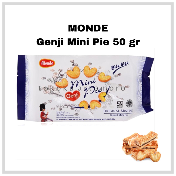 Monde Genji Mini Pie Kemasan 50 gr - Biskuit Monde - Snack Enak ...