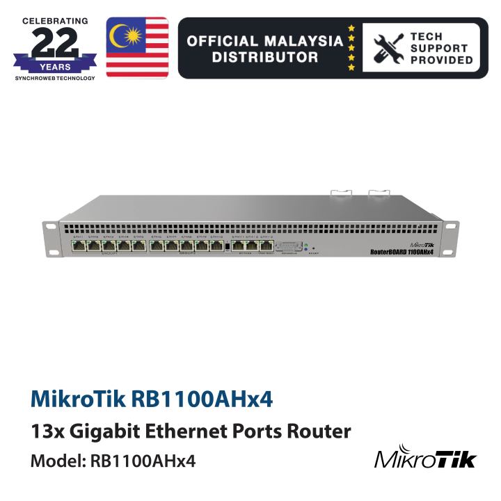 Mikrotik 13x Gigabit Ethernet Port Router RB1100AHx4 | Lazada