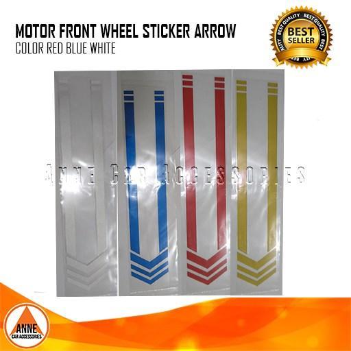 Motorcycle Arrow Sticker Reflective Stickers Wheel on Fender Waterproof ...