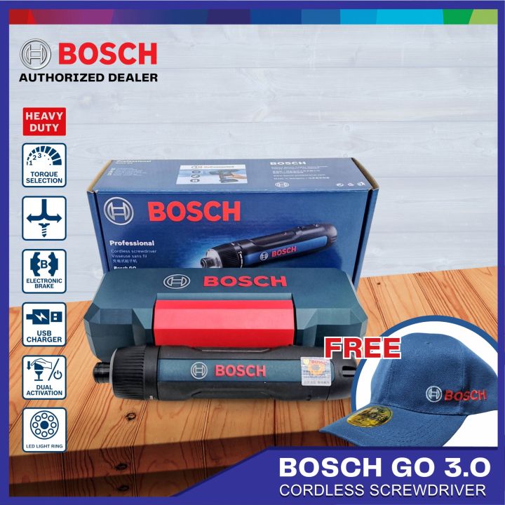 BOSCH Professional Go 3 Kit Cordless Screwdriver Kit Handheld Rechargeable Screw Driver GO 3.0 ...