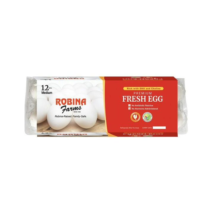 Robina Farms Fresh Eggs Medium 12s | Lazada PH