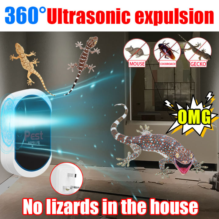 360°Ultrasonic expulsion QNS lizard repellent lizard killer lizard ...