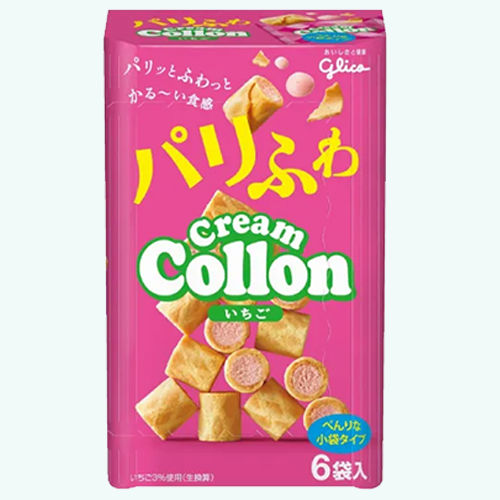 📍 GLICO Cream Collon Strawberry | Lazada.co.th