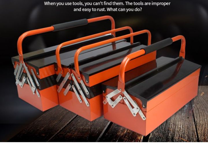 Comes Tool Box Steel Tool Storage Diy Tools Shelving Keep | Lazada