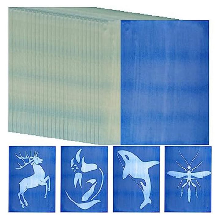 (ZHUG) 30 Sheets Sun Print Paper Kits A4 Nature Printing Solar for Kids ...