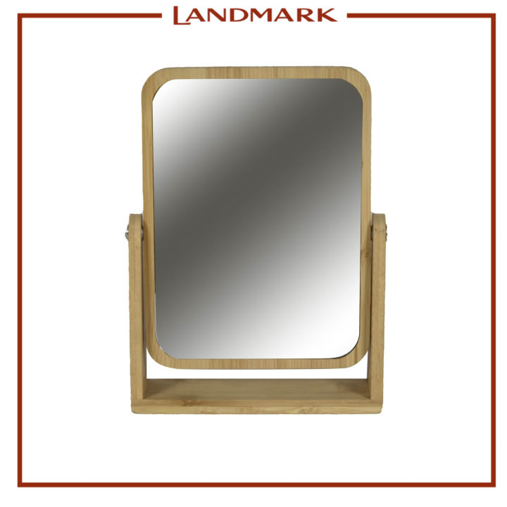 Cascade Bamboo Rectangular Vanity Mirror with Stand | Lazada PH