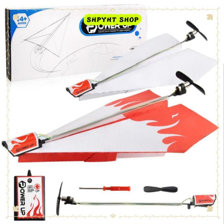 Airplane Rc Folding Paper Model DIY Motor Power Rc Plane Kids Toy ...