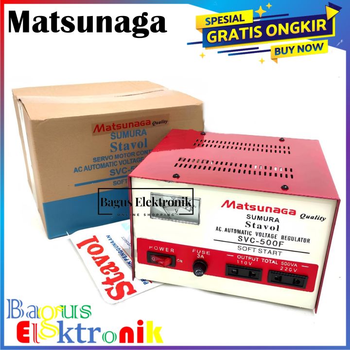 Stabilizer Matsunaga SVC-500VA Stavol Stabilizer Stavol Analog Alat ...