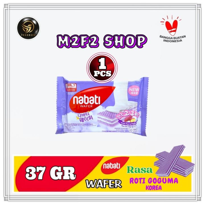 Nabati Wafer Korean Goguma Bread Cream | Krim Roti Ubi Ungu Sachet - 37 ...