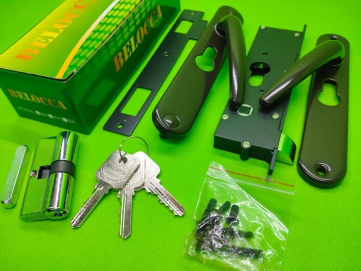 KUNCI PINTU ALUMINIUM EXPANDA BROWN/HANDLE GAGANG PEGANGAN PINTU KAWAT ...