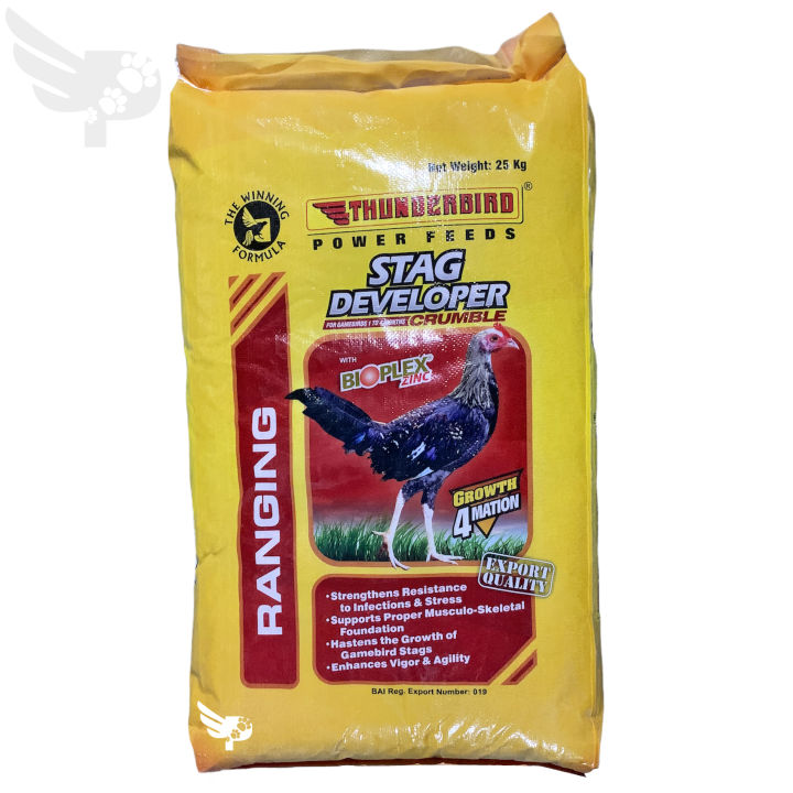 Thunderbird Power Feeds Stag Developer - Ranging - 25kg - For Gamebirds ...