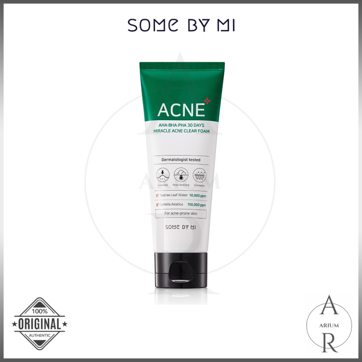 SOME BY MI AHA BHA PHA 30 Days Miracle Acne Clear Foam 50ml / 100ml ...