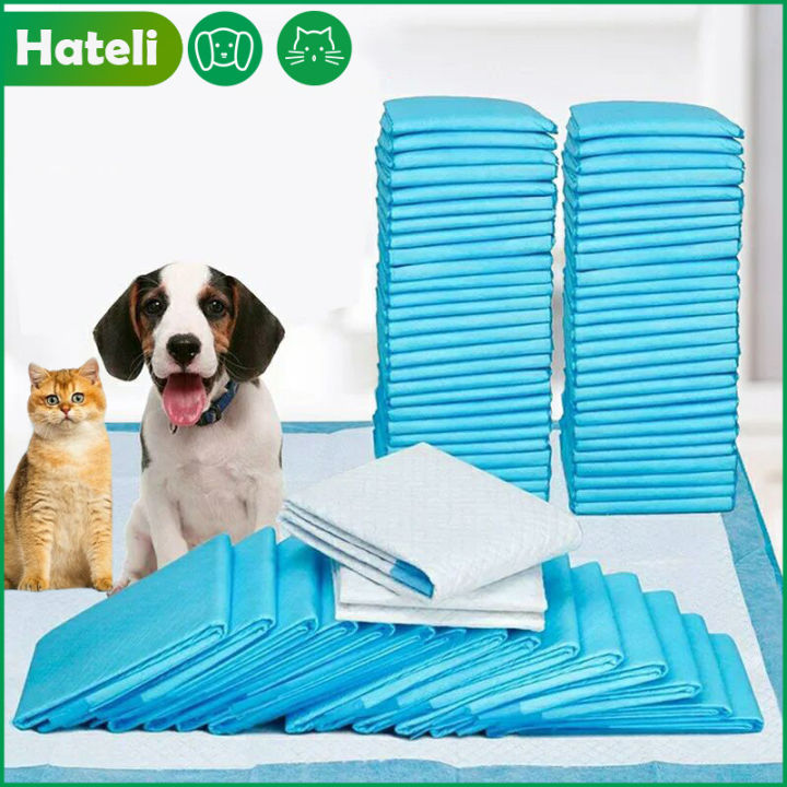HATELI Disposable Dogs Diapers Super Absorbent Puppy Training Pee Pads ...