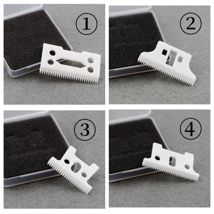 Zirconia Ceramics Clipper Blade Replacement Blades Hair Trimmer Beard ...