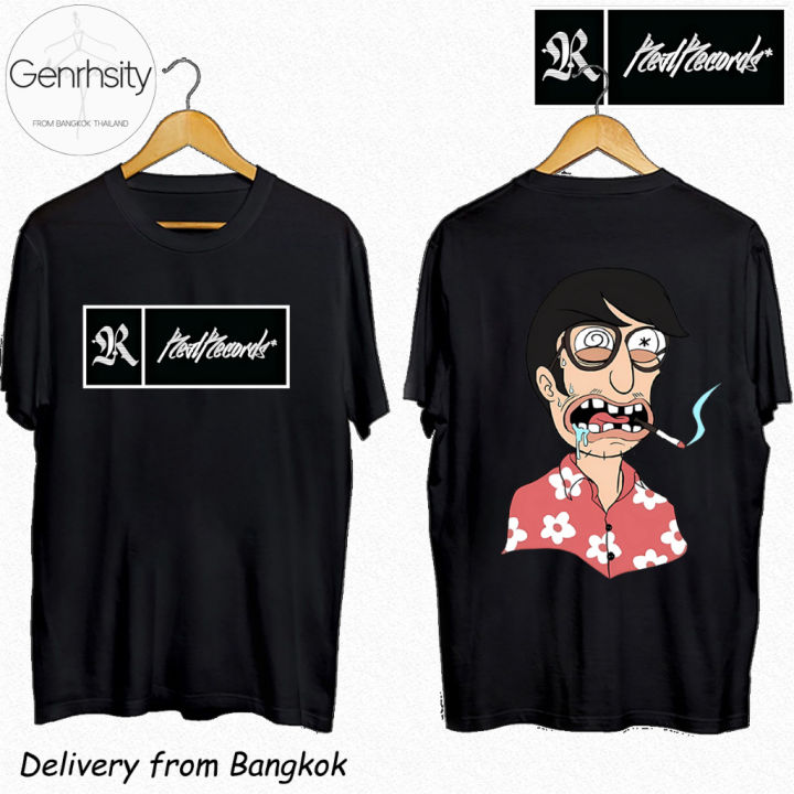 แฟชั่น P9d เสื้อยืด พิมพ์ลาย Real Records The Rapper วินเทจ เสื้อดาว ...