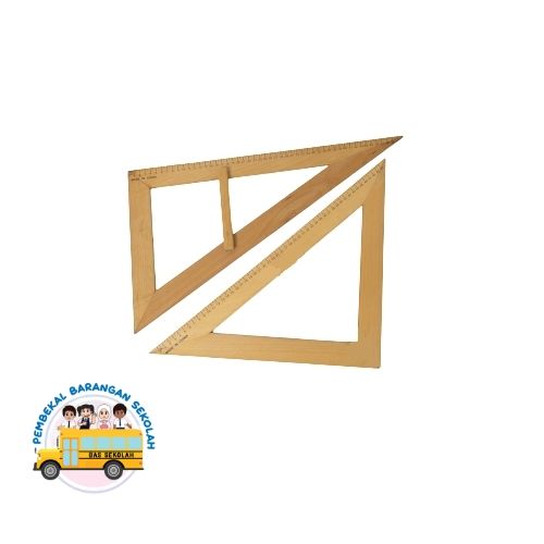 Teaching Use Wooden Triangle Set Mathematics Teacher Protractor Chalk ...