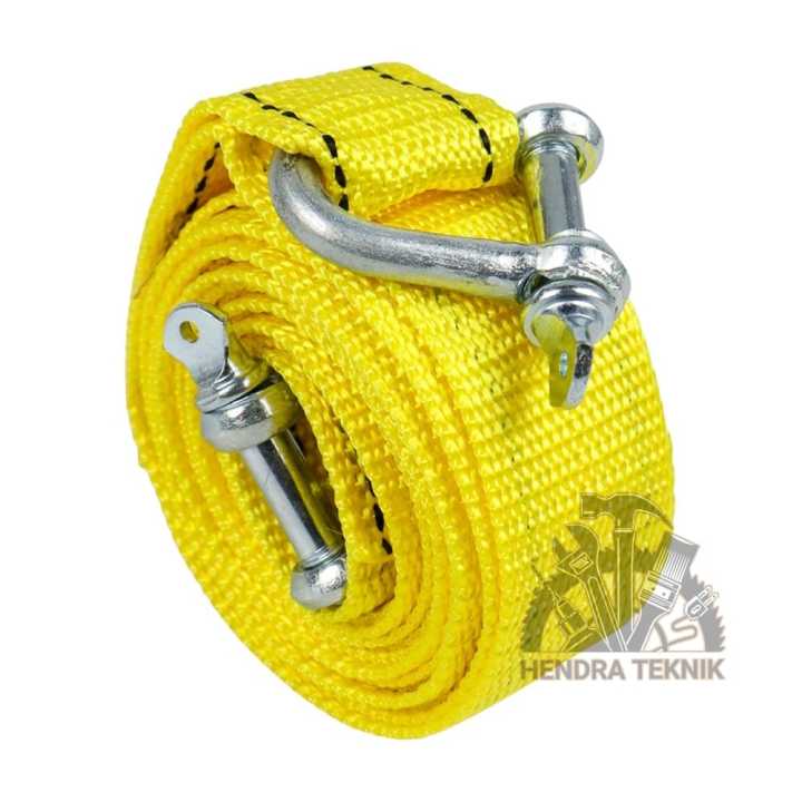 TOWING BELT 3 TON 4 METER TALI SABUK DEREK MOBIL TOW ROPE BELT 5CM ...