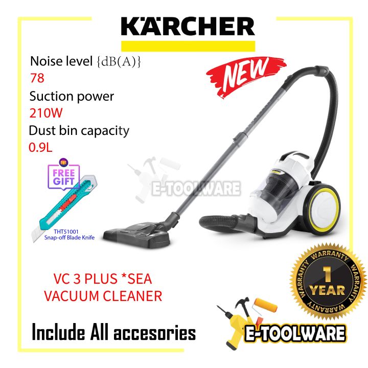 Karcher VC3 Plus Bag-Less Vacuum Cleaner - Multi-Cyclone | Lazada