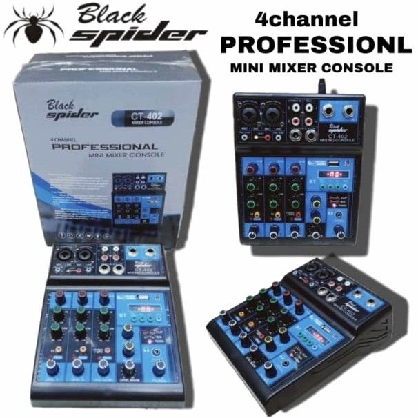 Mixer Audio Black Spider CT 402 / CT402 ORIGINAL 4 CHANNEL | Lazada ...