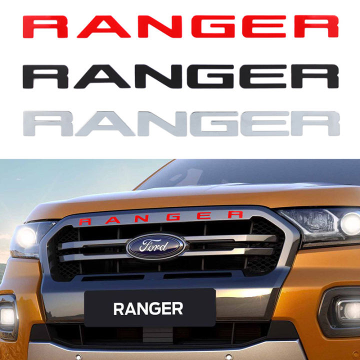 For Ford Ranger 2015-2020 Grille Top Letter Grill RANGER 3D Emblem ...