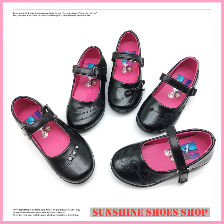Black School Shoes For Kids Girls 233 | Lazada PH